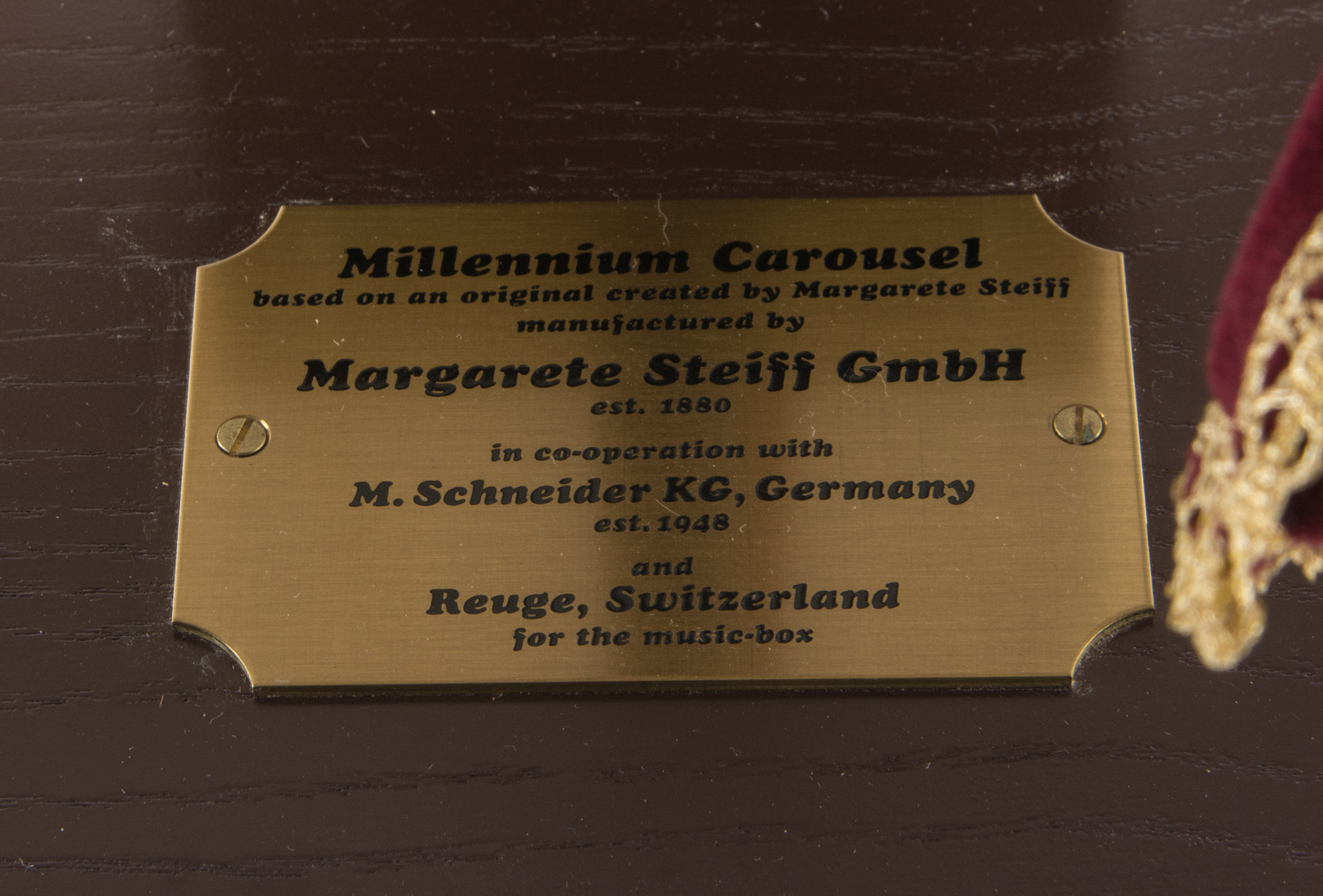 Steiff Millennium Carousel, Four Gondolas, Eight Bears, and Four ...