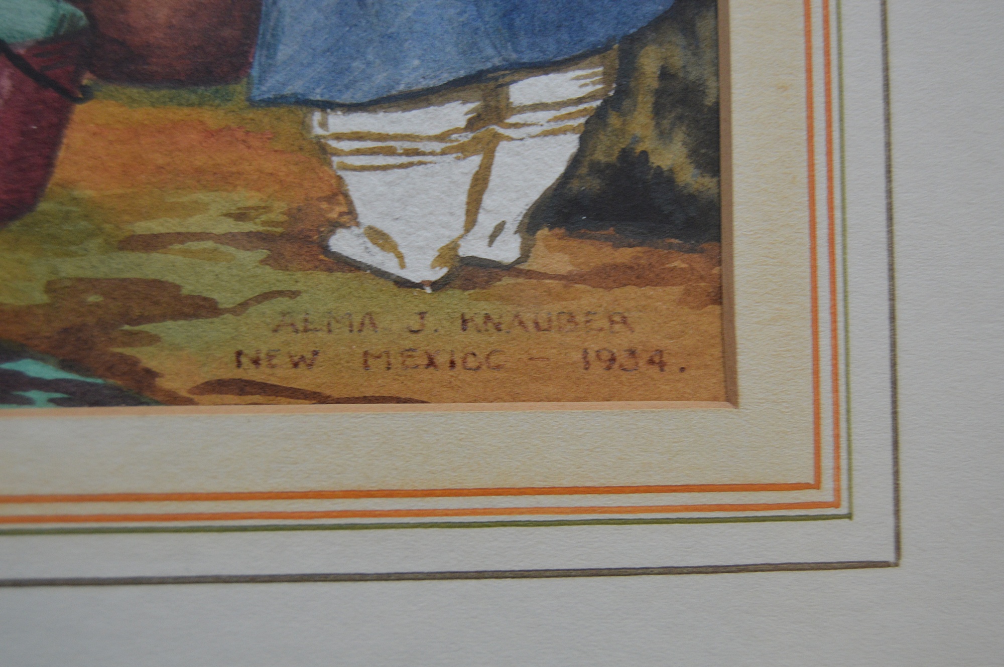 Original Signed Southwestern Watercolor Landscape by Alma Knauber | EBTH