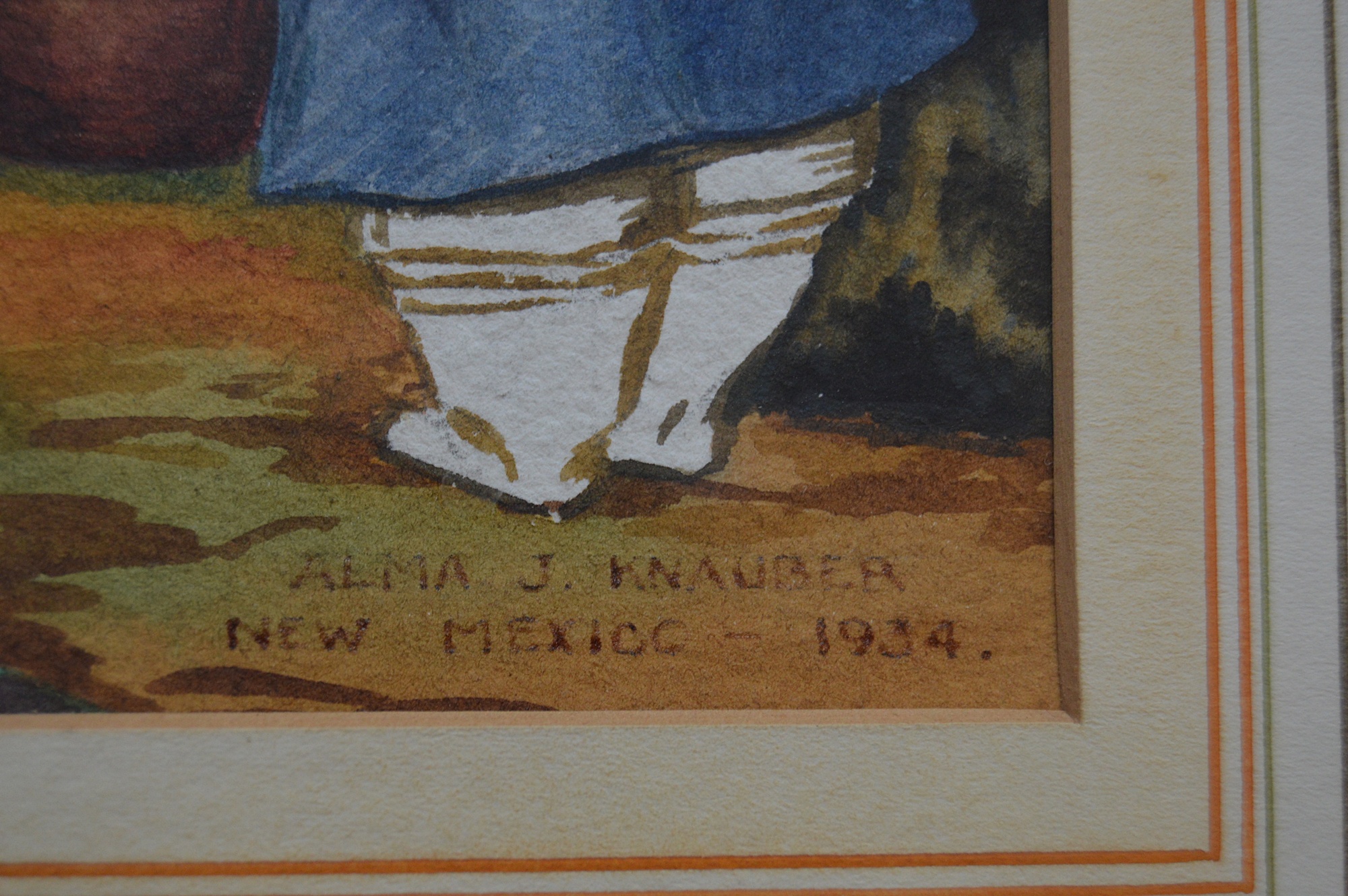 Original Signed Southwestern Watercolor Landscape by Alma Knauber | EBTH