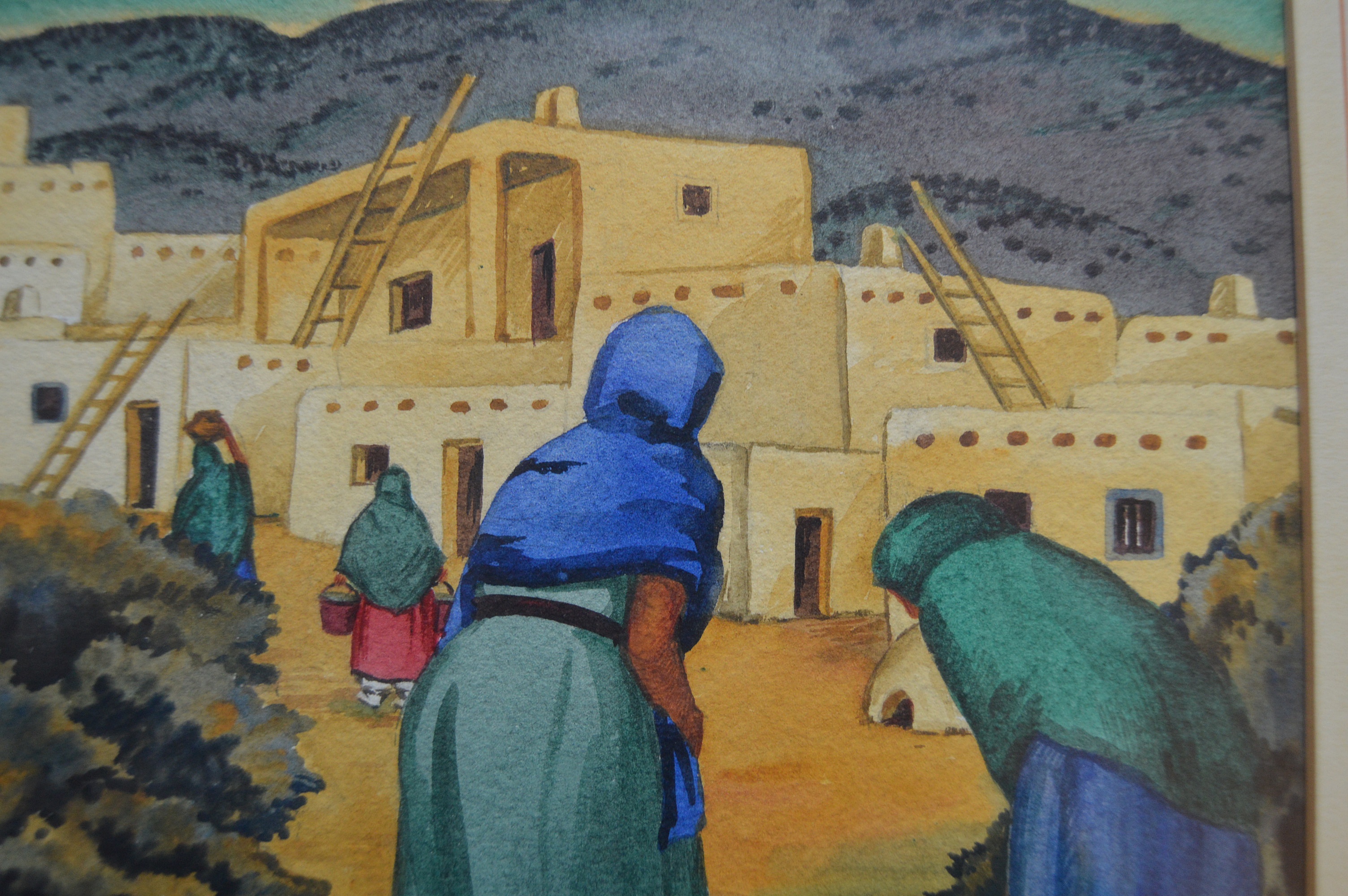 Original Signed Southwestern Watercolor Landscape by Alma Knauber | EBTH