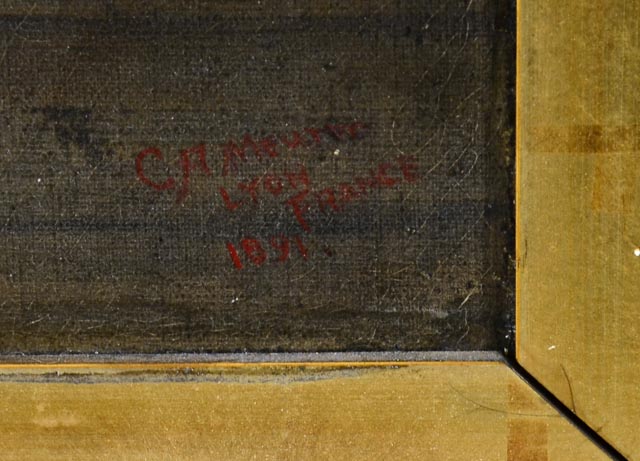 Charles Alfred Meurer 1891 Oil on Canvas Interior Scene | EBTH