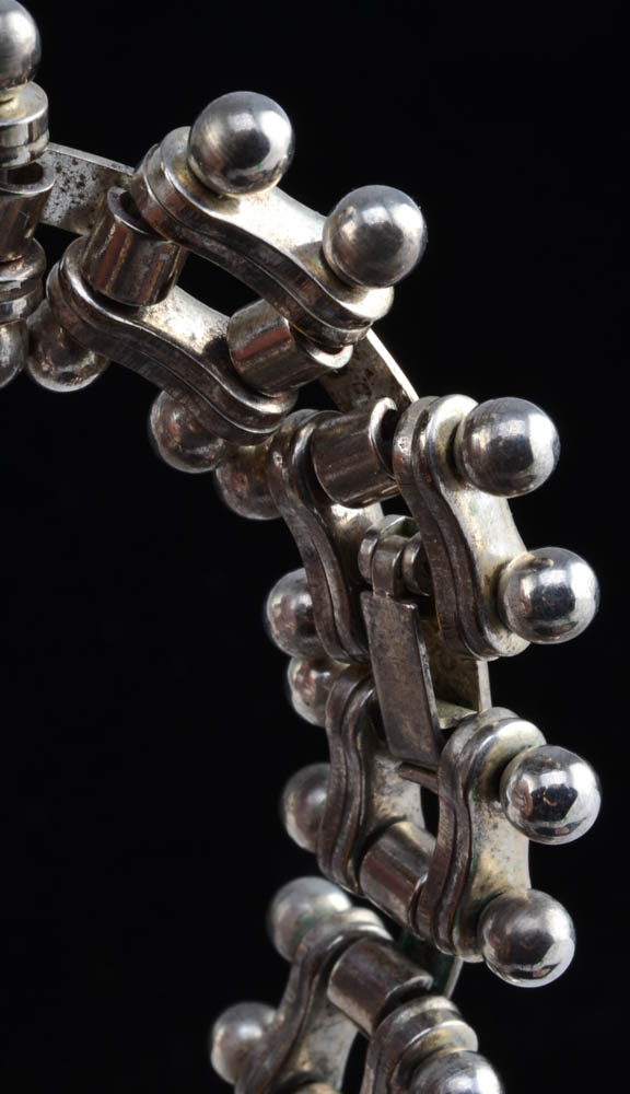 Vintage Taxco, Mexico Sterling Silver Chain Link Bracelet | EBTH