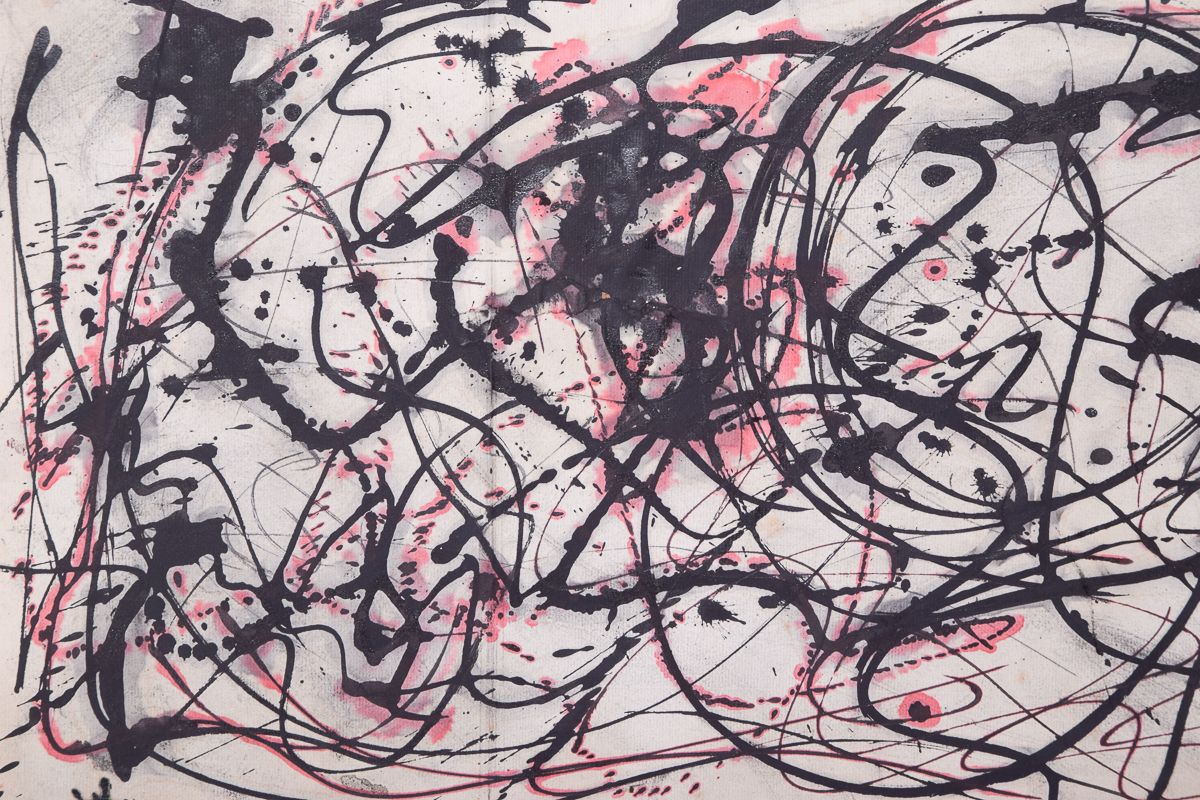 Jackson Pollock Reproduction Drip Painting | EBTH