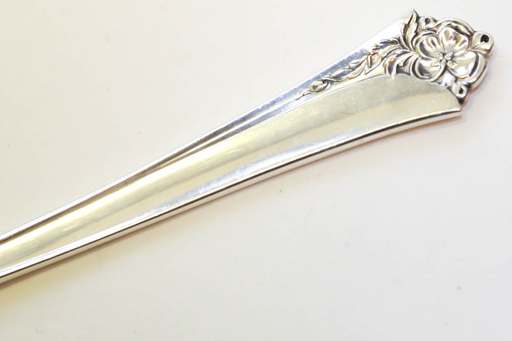 Heirloom Sterling Silver Flatware Set in "Damask Rose" Pattern ...