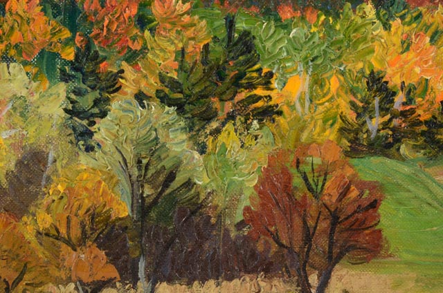 Helen Hamilton Original Oil on Canvas Landscape | EBTH