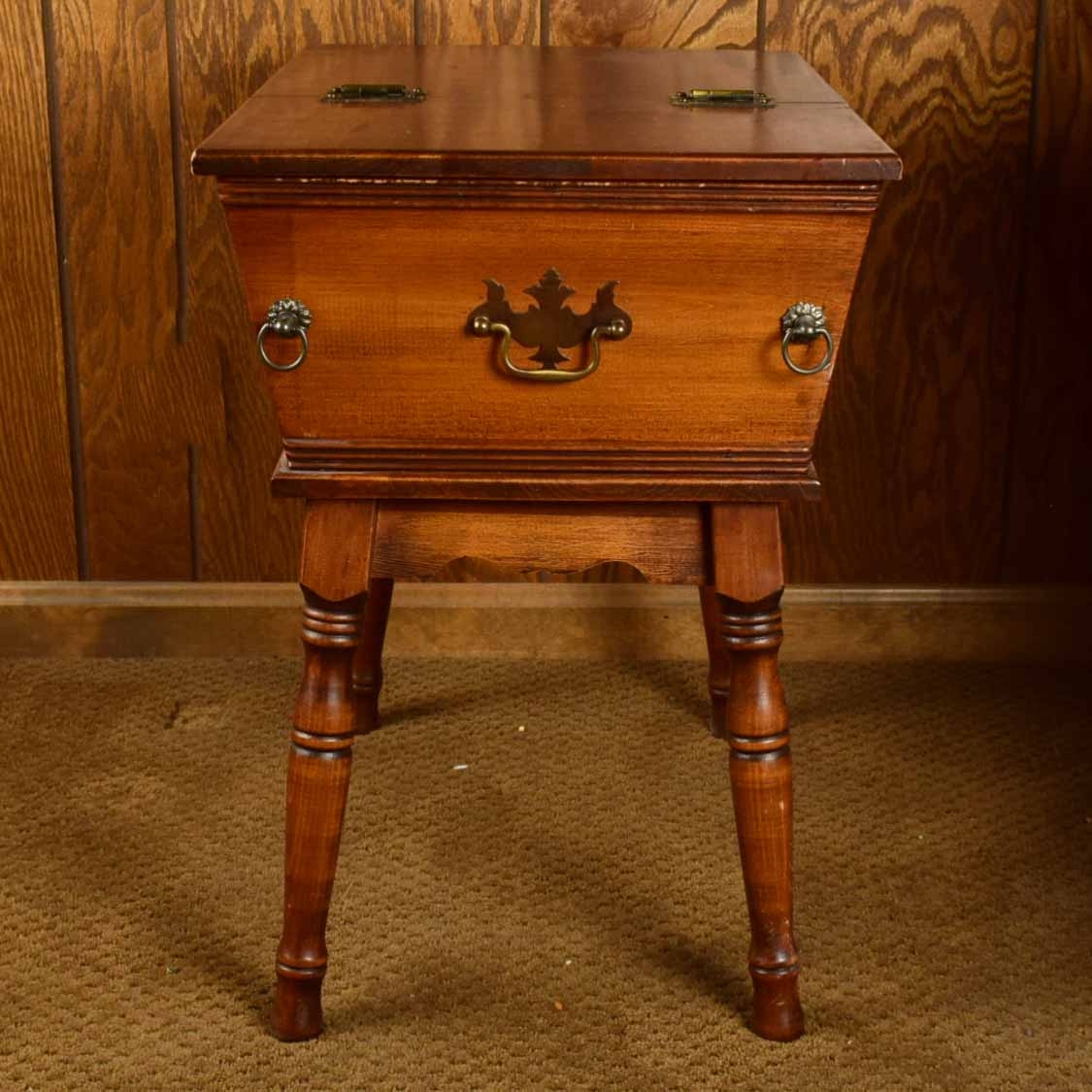 Flip Top Dough Box End Table | EBTH