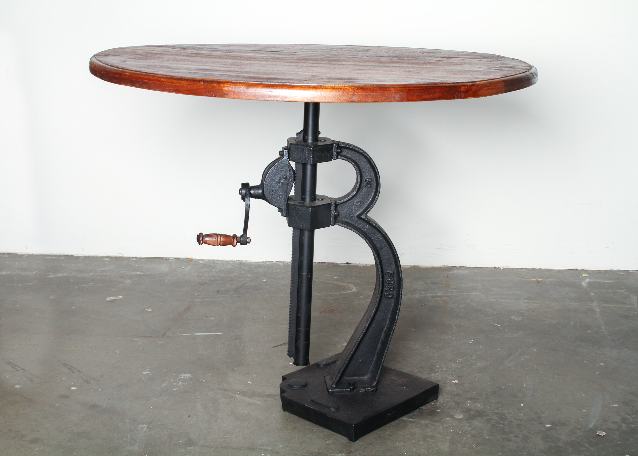 Industrial Style Crank Table | EBTH