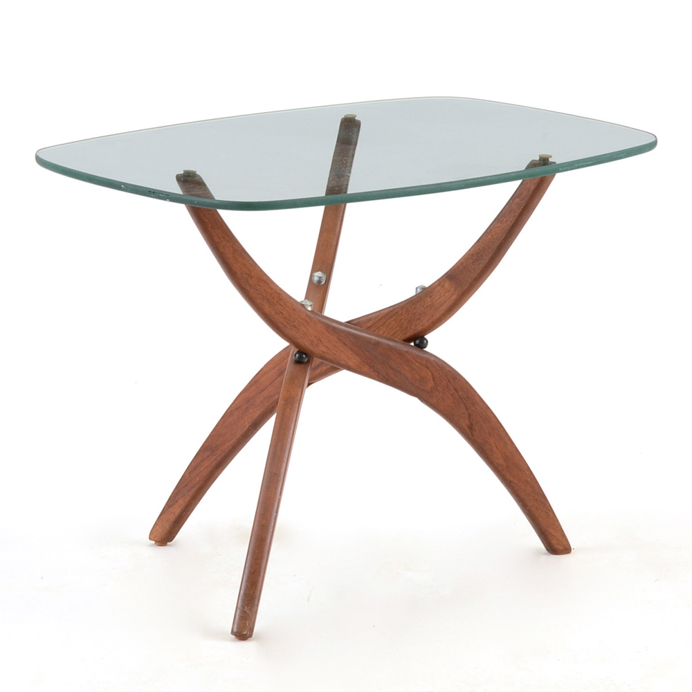 Glass Top End Table | EBTH