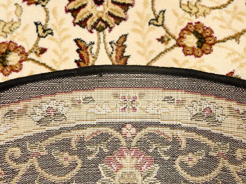 Machine-Made Turkish Round Floral Area Rug | EBTH