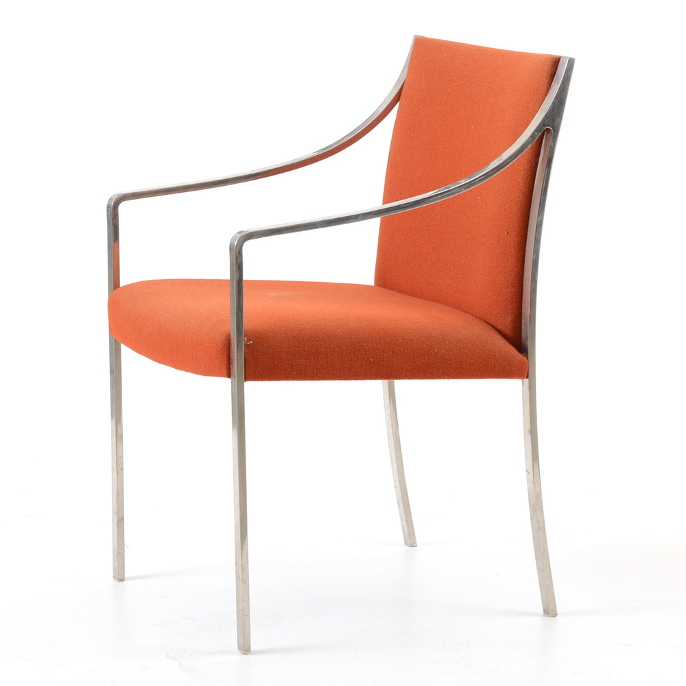 Mid-Century Chrome Arm Chair | EBTH