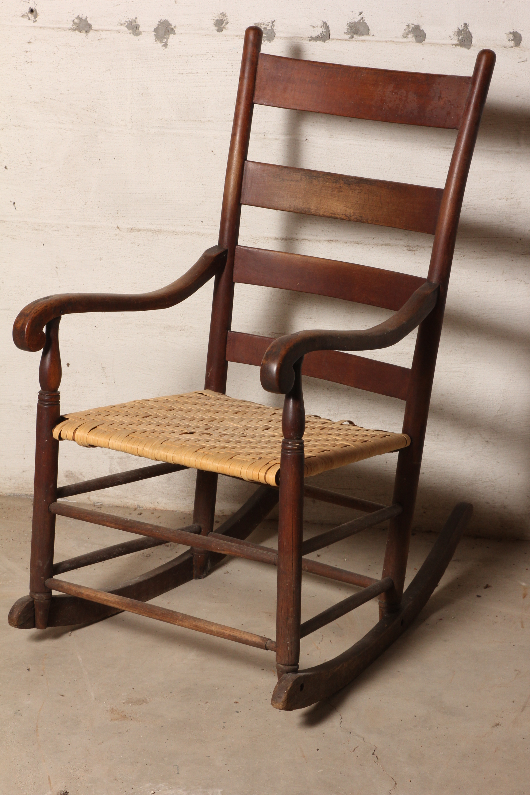 Shaker Style Rocker with Rattan Woven Seat | Everything But The House