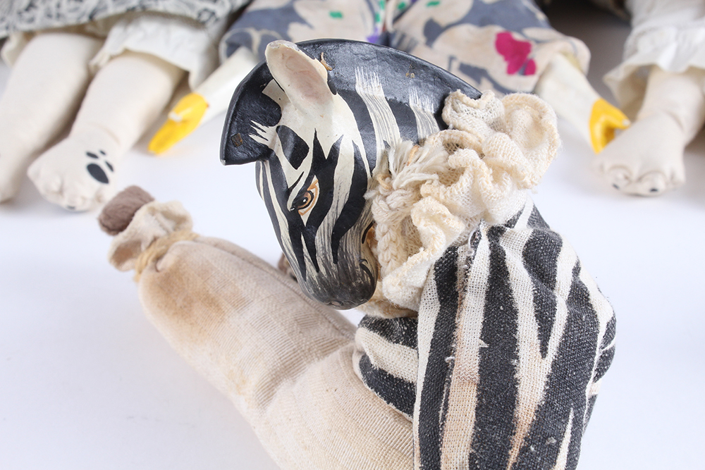 Decorative Sack Dolls with Porcelain Extremities | Everything But The House