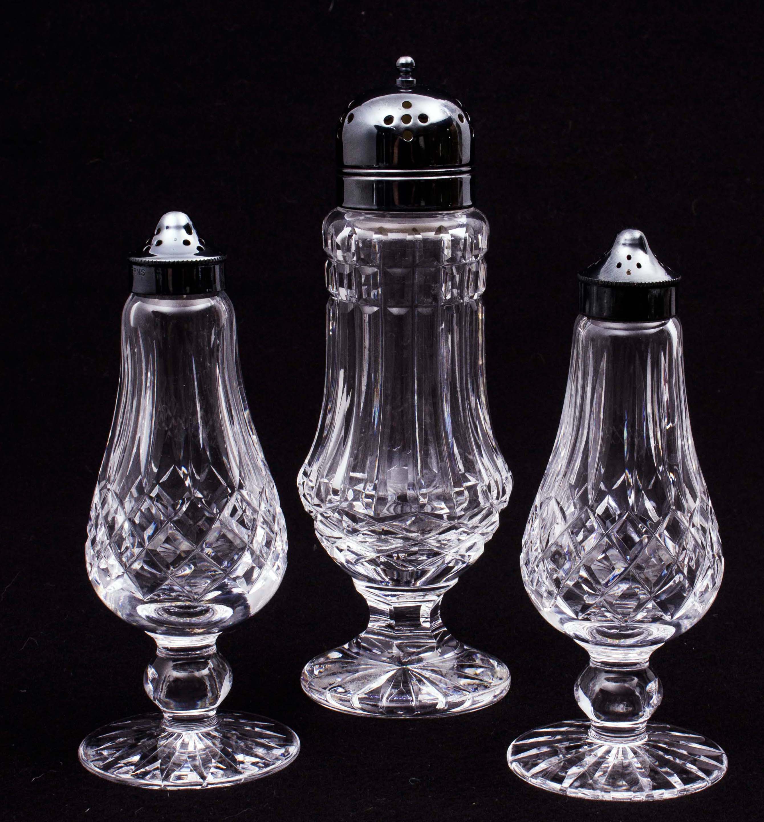 Vintage Waterford Crystal Condiment Set | EBTH