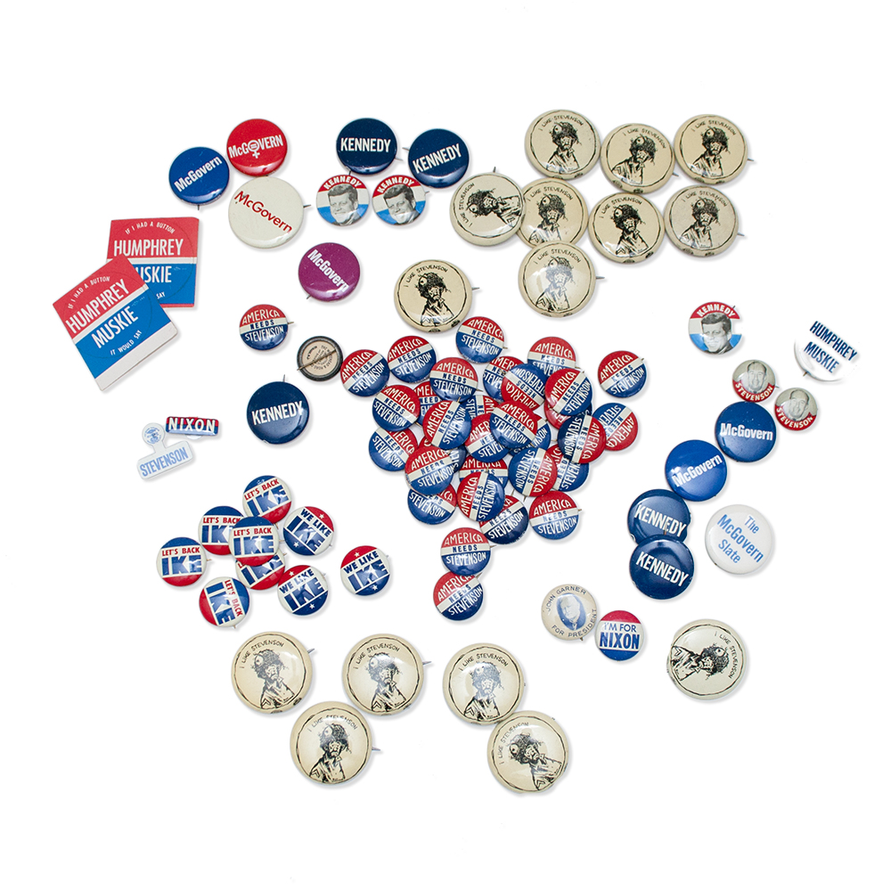 Assorted Vintage Political Button Pins | EBTH