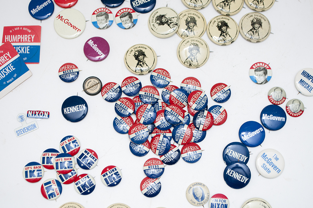 Assorted Vintage Political Button Pins | EBTH