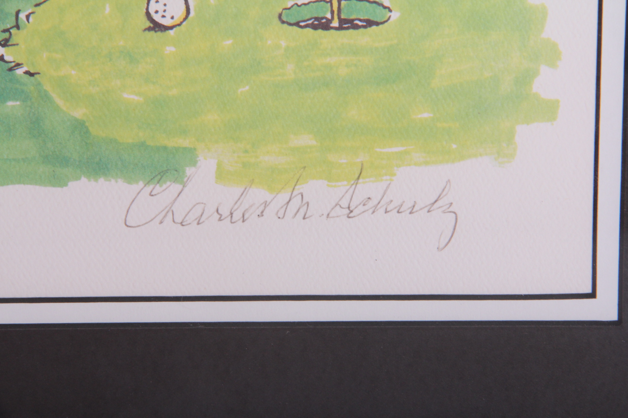 Signed Limited Edition Charles Schulz Print "Hitting the Green" | EBTH