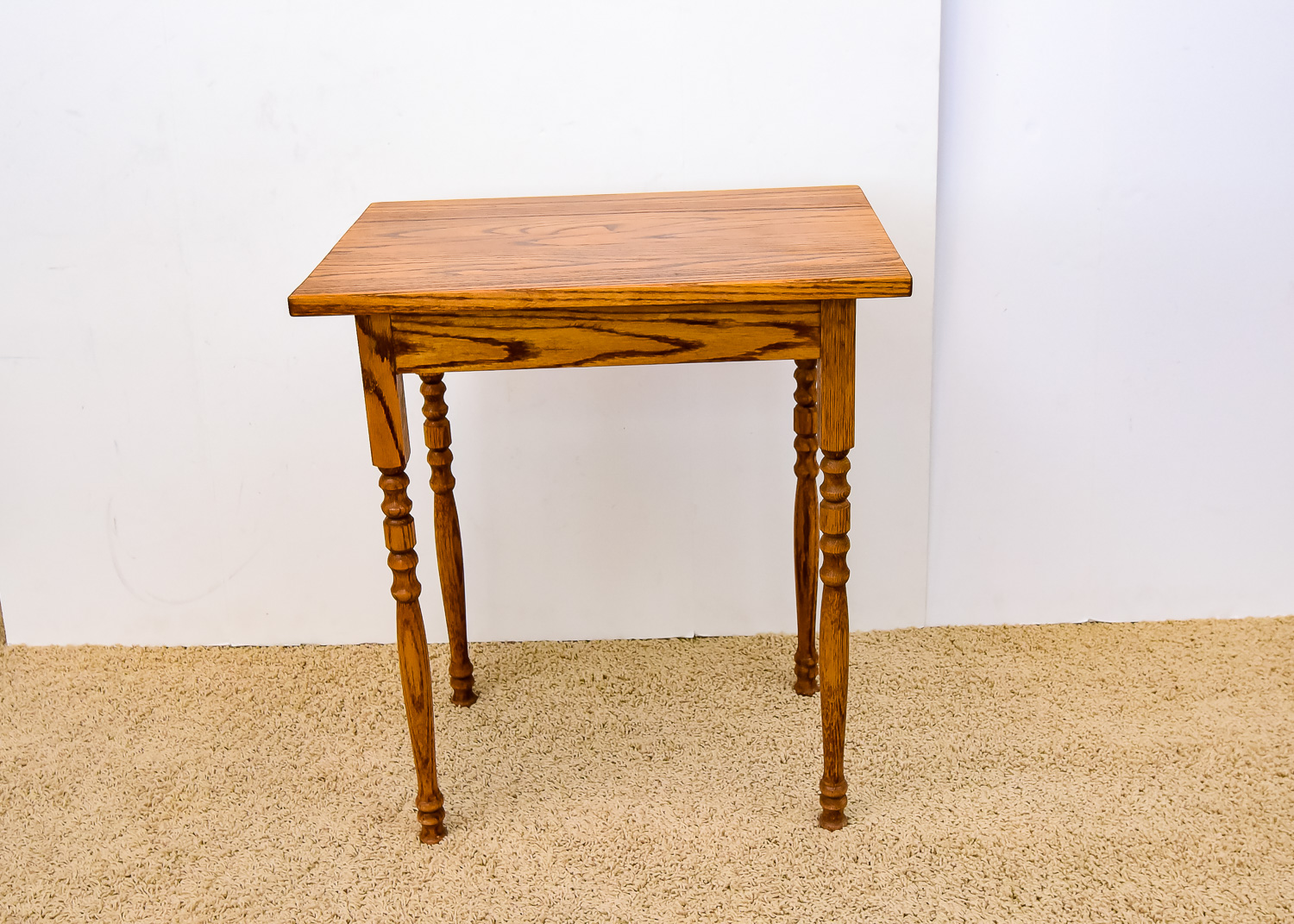 Oak Wood End Table | EBTH