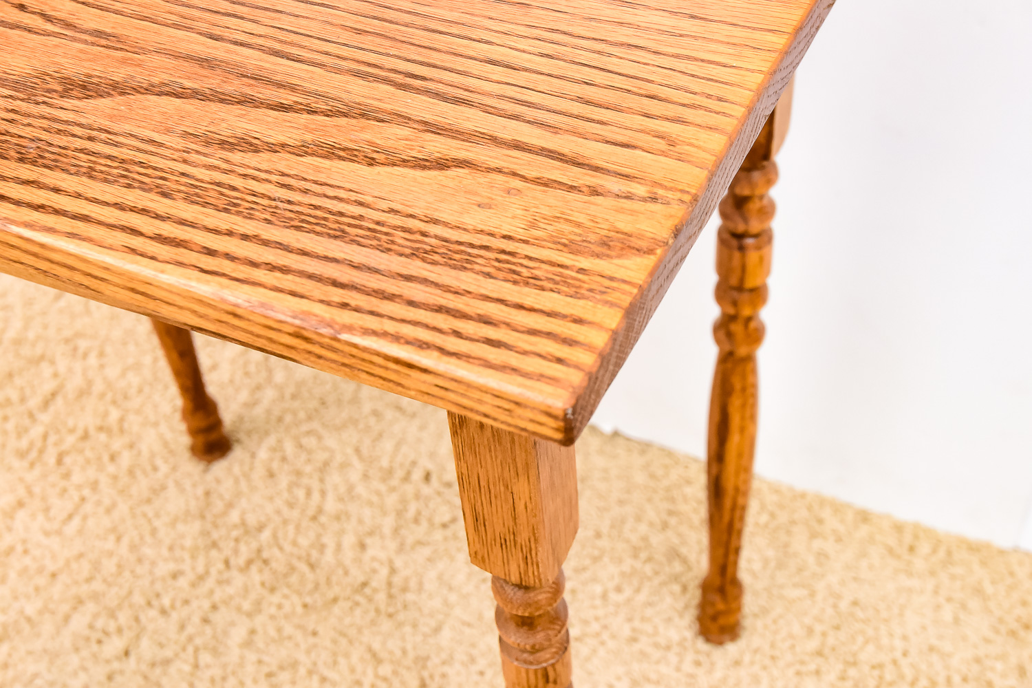 Oak Wood End Table | EBTH