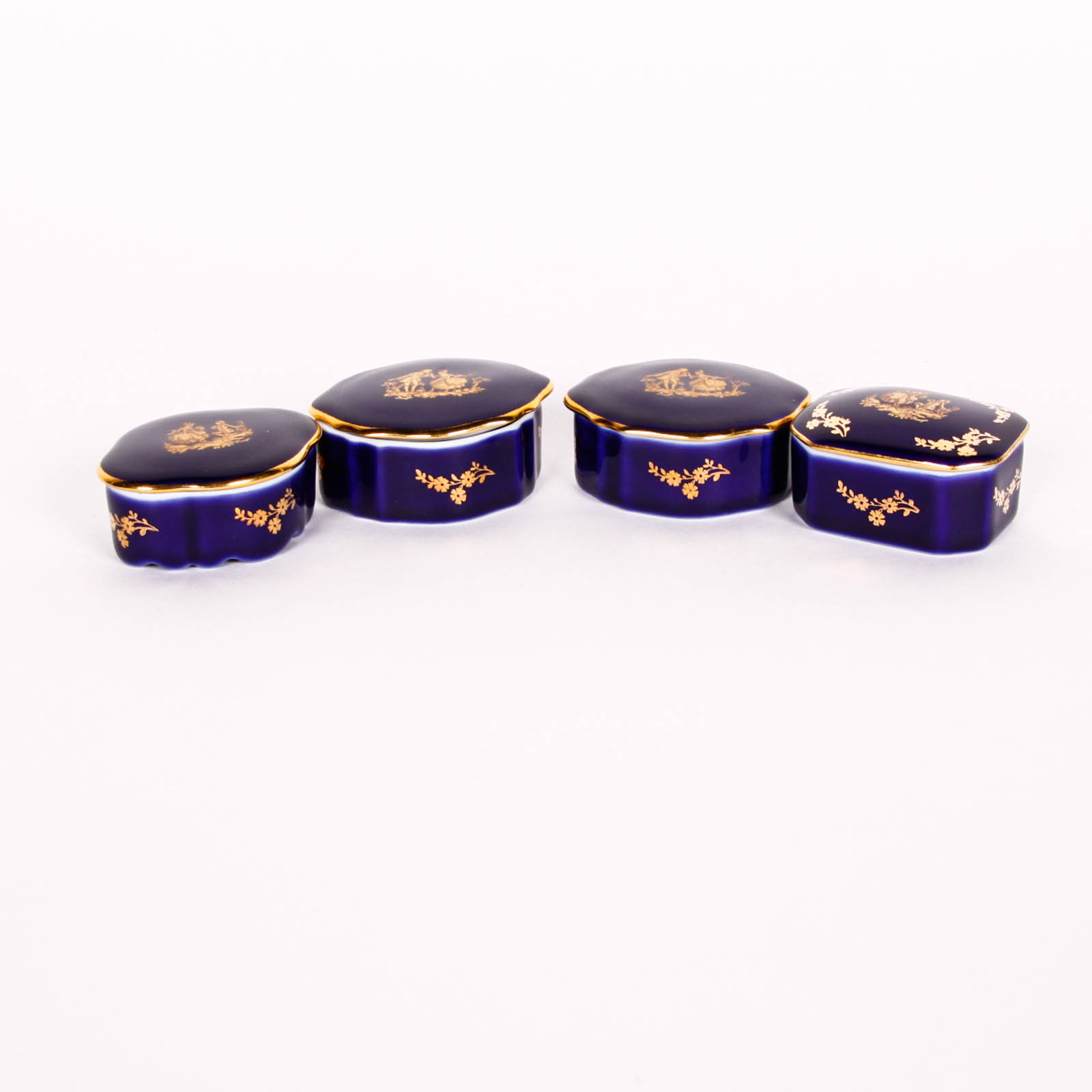 Four Miniature Limoges China Boxes | Everything But The House