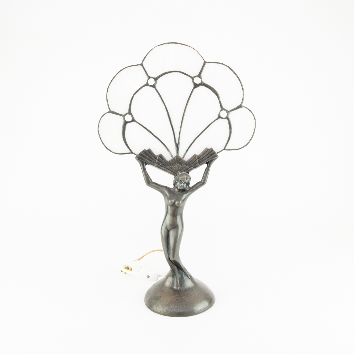 Art Deco Female Figure Table Lamp | EBTH