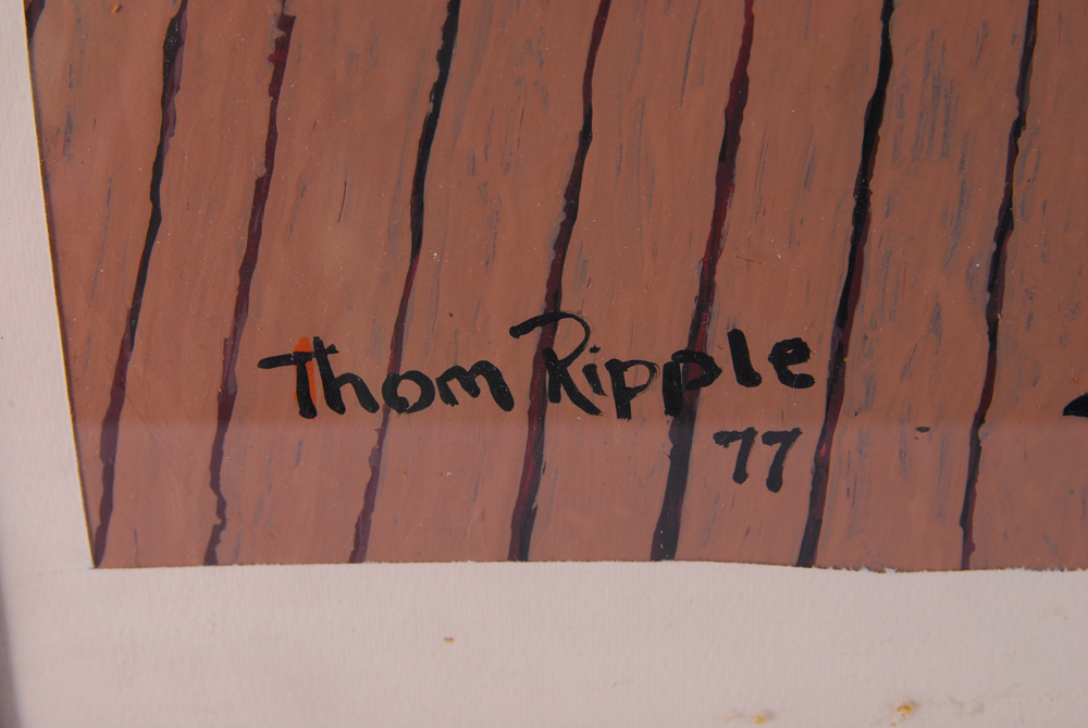 Thom Ripple Painting on Paper | EBTH