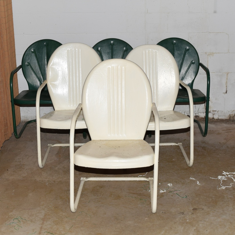 Vintage Metal Patio Chairs | EBTH