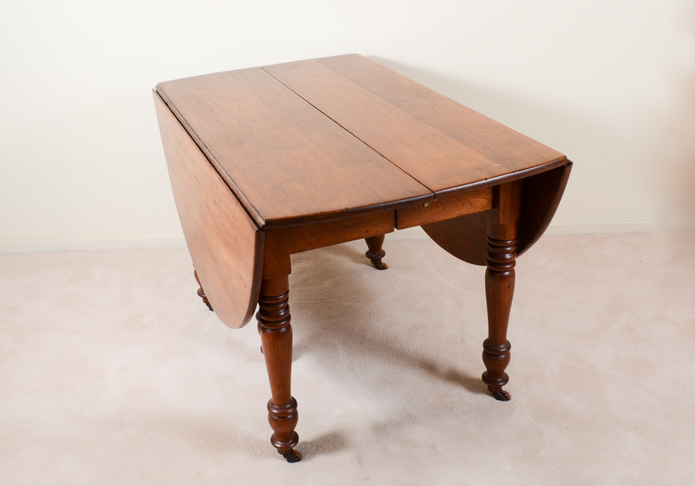 Oak Drop Leaf Dining Table | EBTH