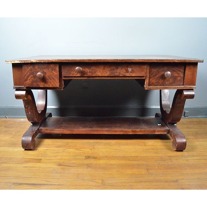 Circa 1870 Empire Style Library Table | EBTH