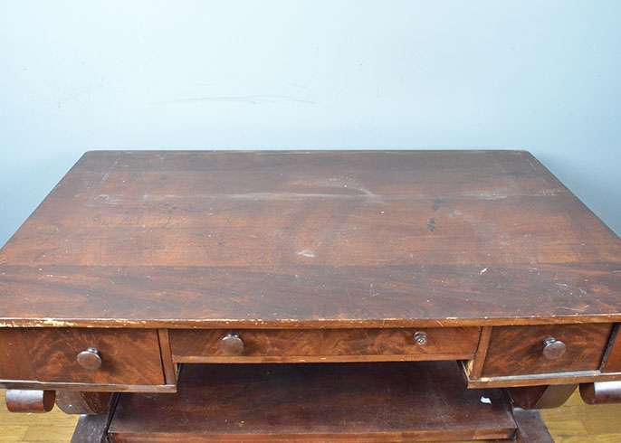 Circa 1870 Empire Style Library Table | EBTH