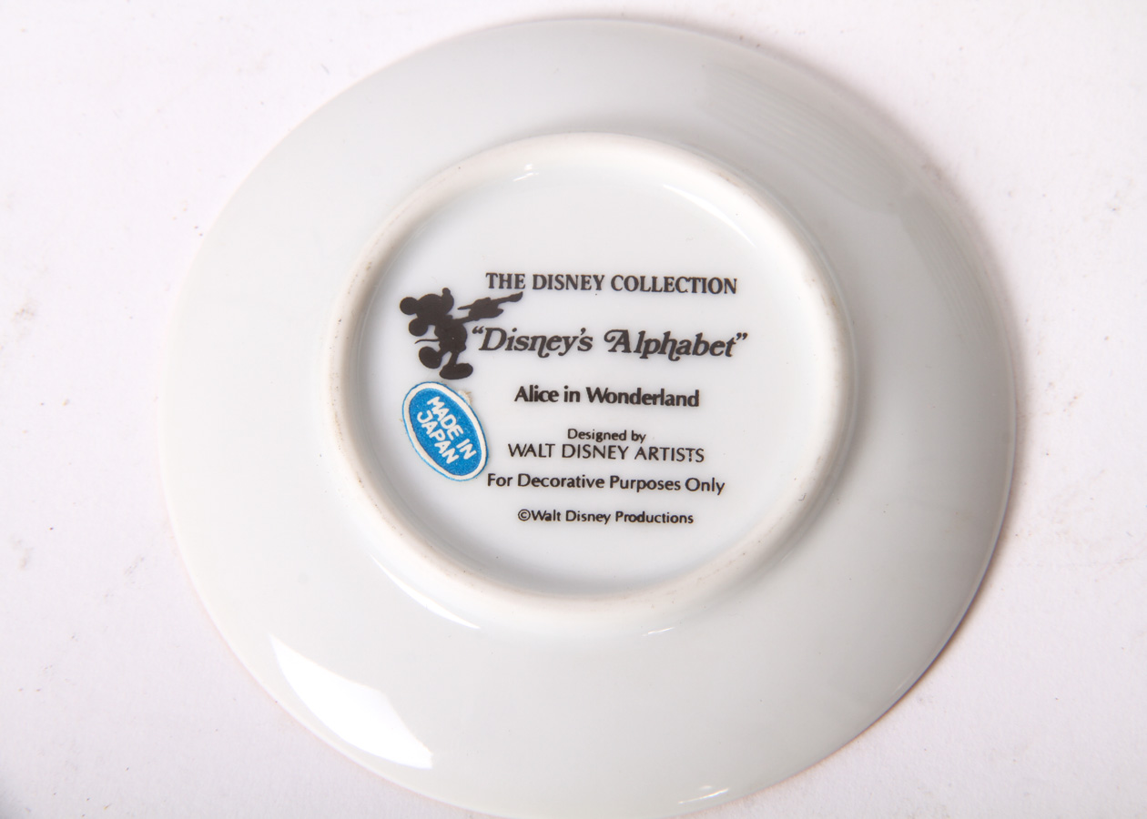 Vintage Disney Alphabet Plates Collection | EBTH