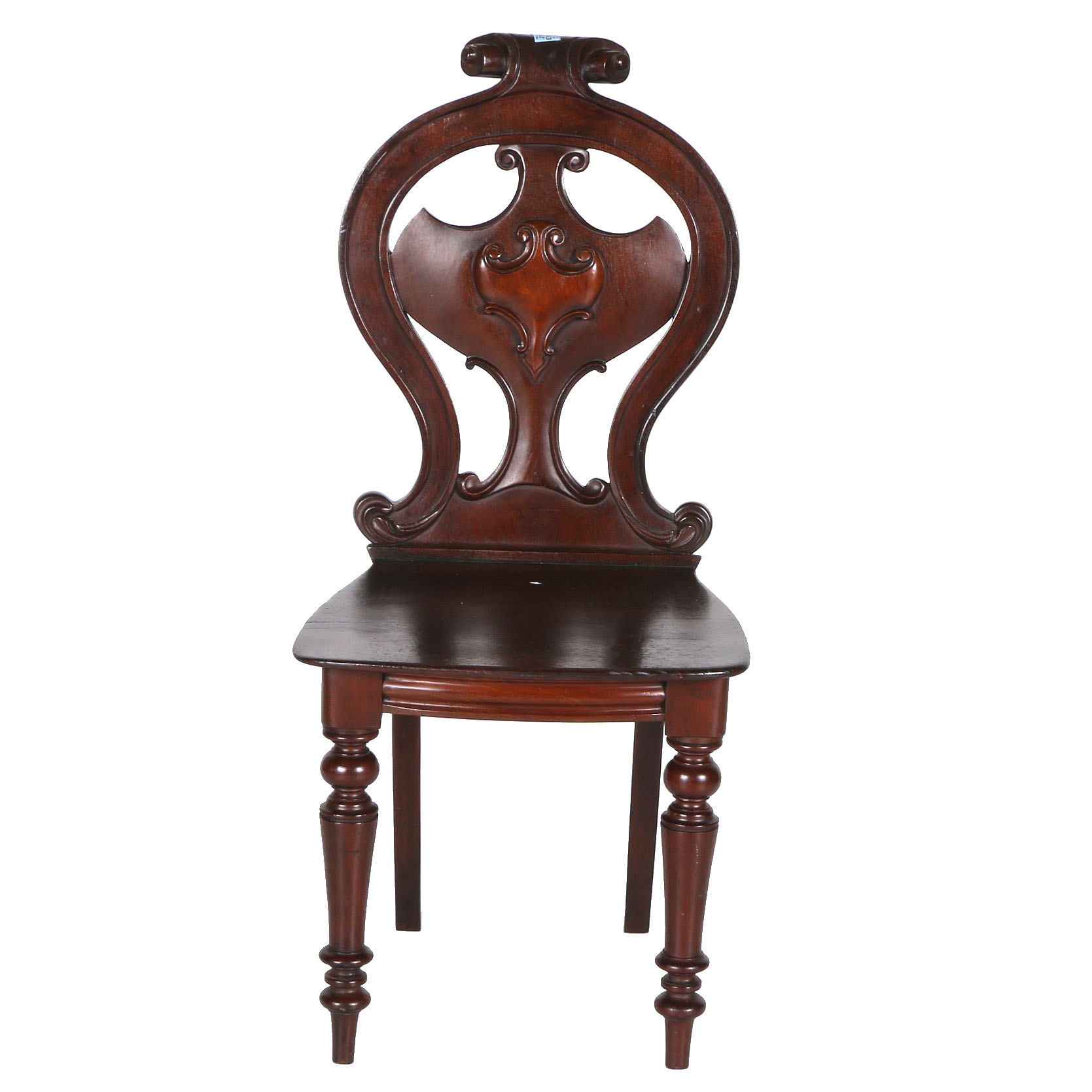 Victorian Carved Hall Chair | EBTH
