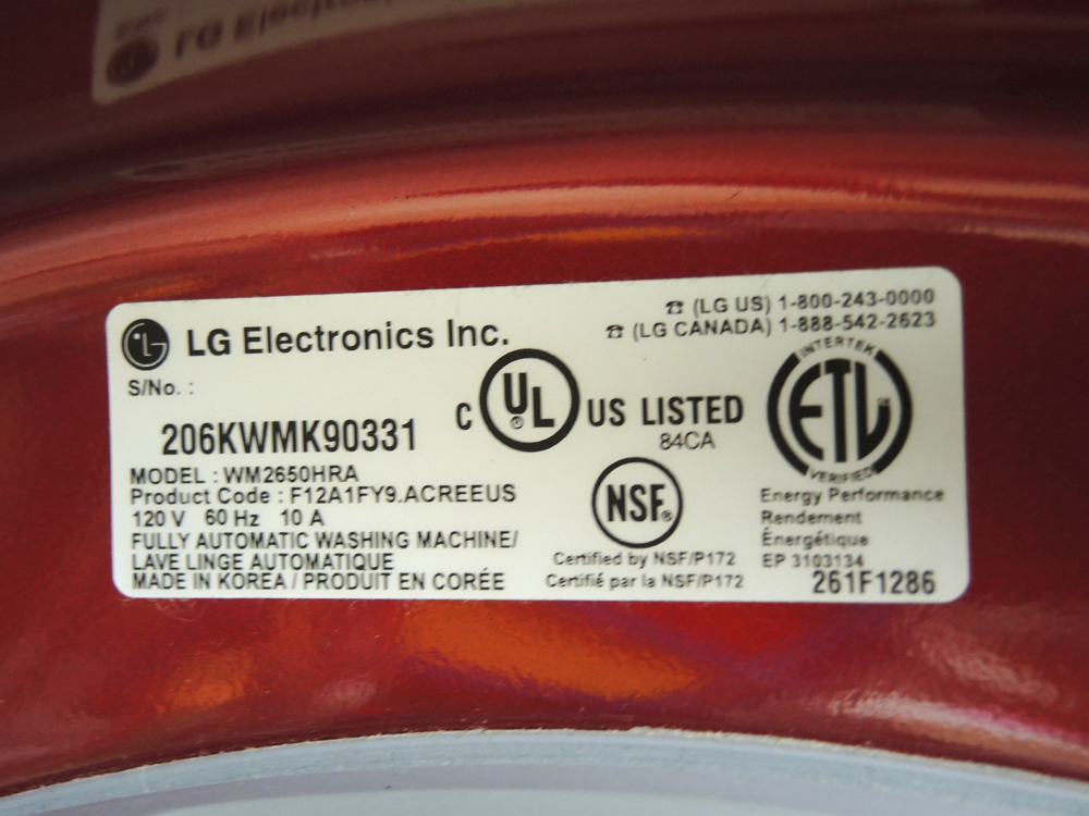 LG Cherry Red Front Loading HE Washer and Dryer Set | EBTH