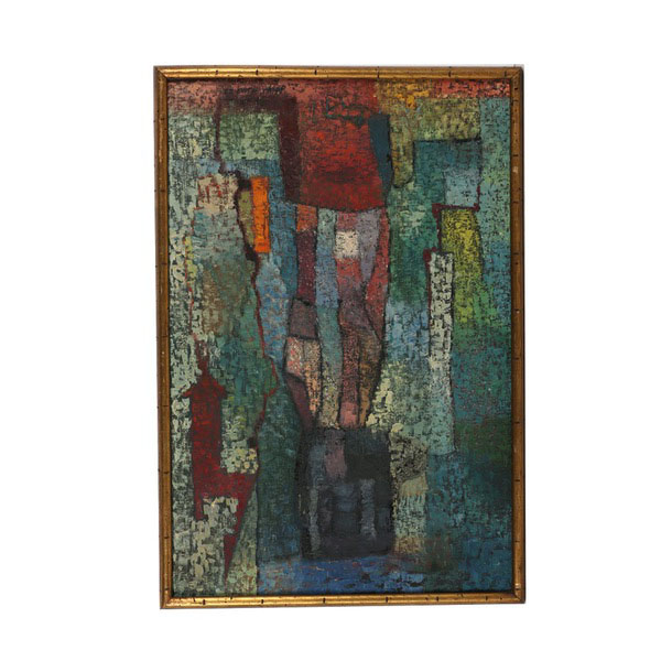 Joseph Meert Signed Original Abstract Expressionist Oil on Canvas ...