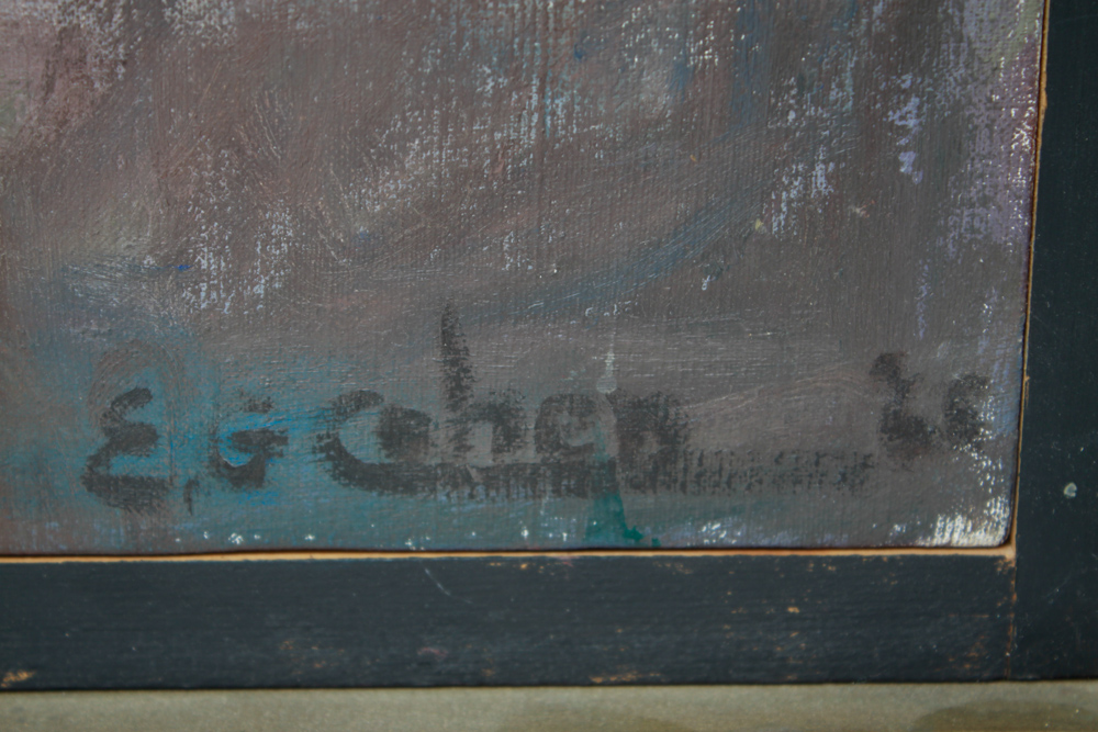 Signed E. G. Cohen Oil Painting on Canvas | EBTH