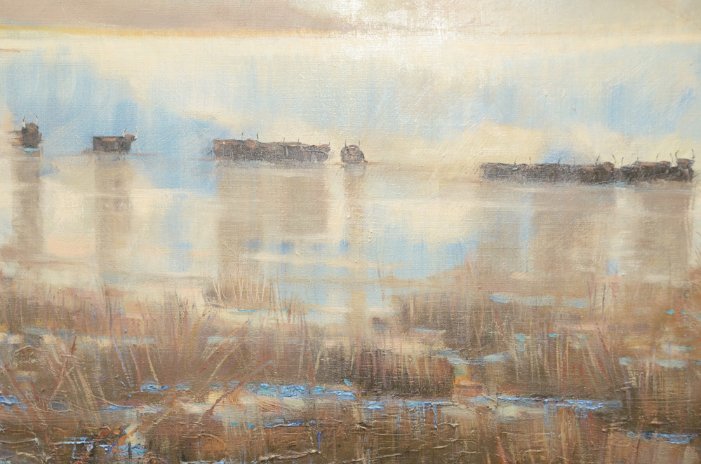 Winsberg "Miroitement" Oil Painting on Canvas | EBTH
