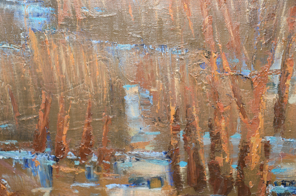 Winsberg "Miroitement" Oil Painting on Canvas | EBTH