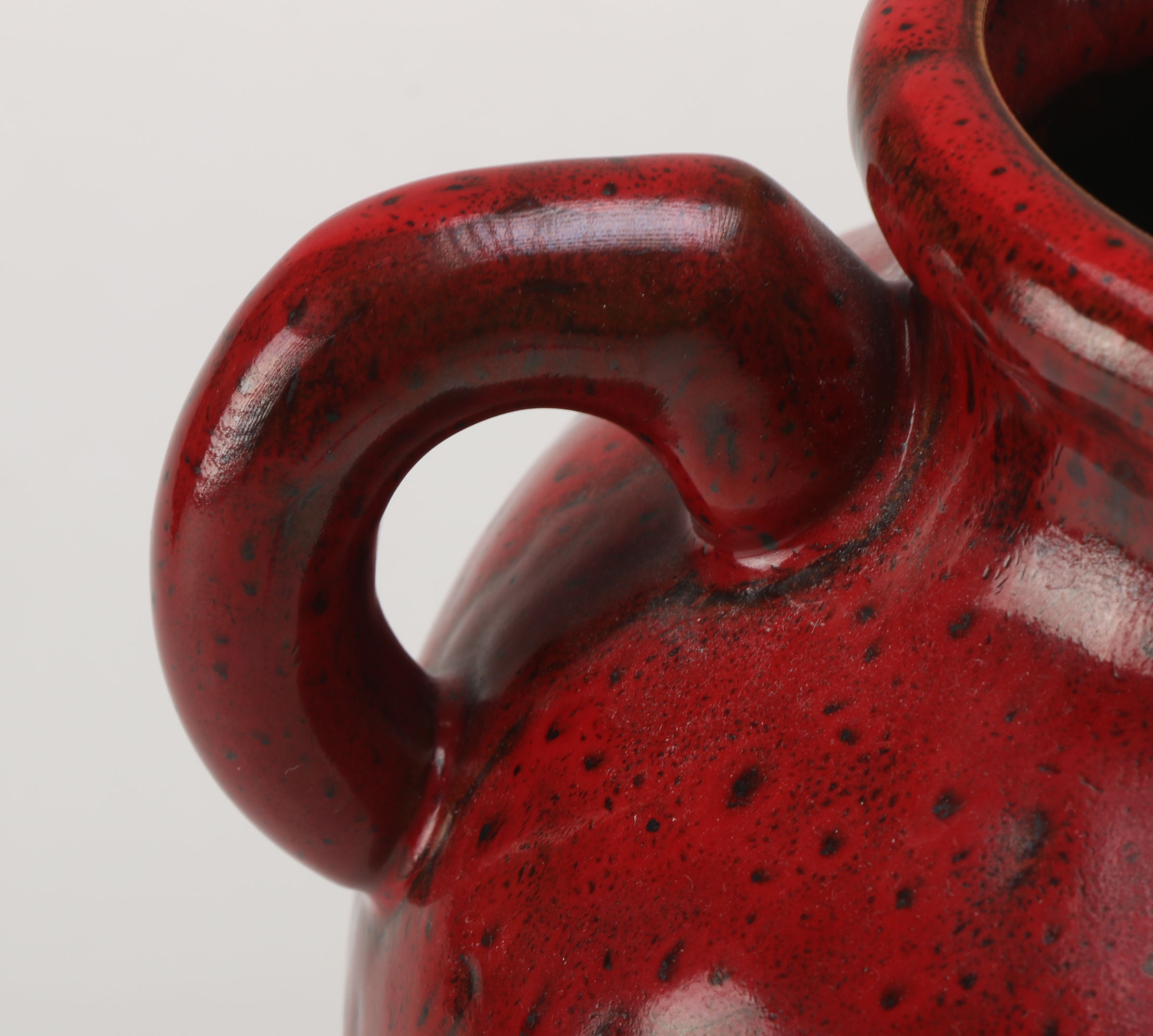 Southern Living Red Handled Ceramic Jar | EBTH