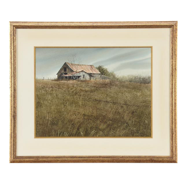 Ronnie Wells Original Watercolor of Rural Landscape | EBTH