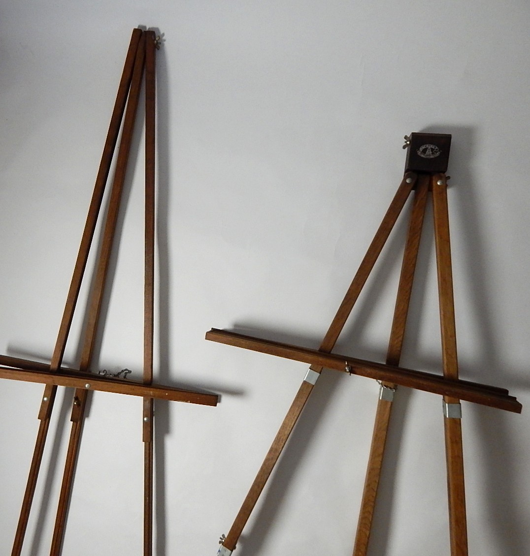 Two Portable Wooden Artist Easels | EBTH