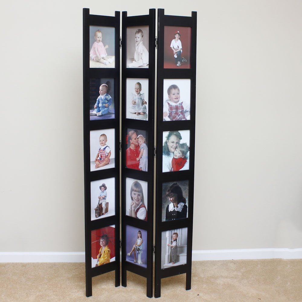 Three Panel Photo Frame Room Divider Screen | EBTH