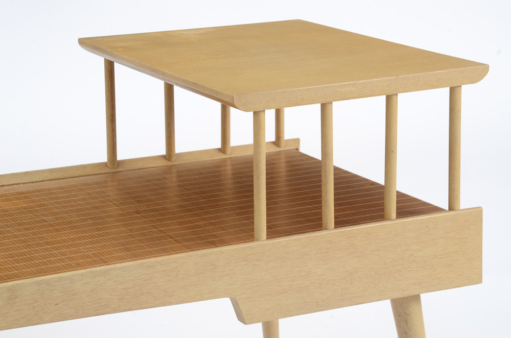 Pair of Modern by Founders Bleached Mahogany End Tables | EBTH