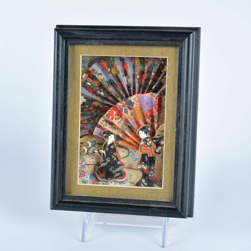 Japanese Shadow Box Art | EBTH