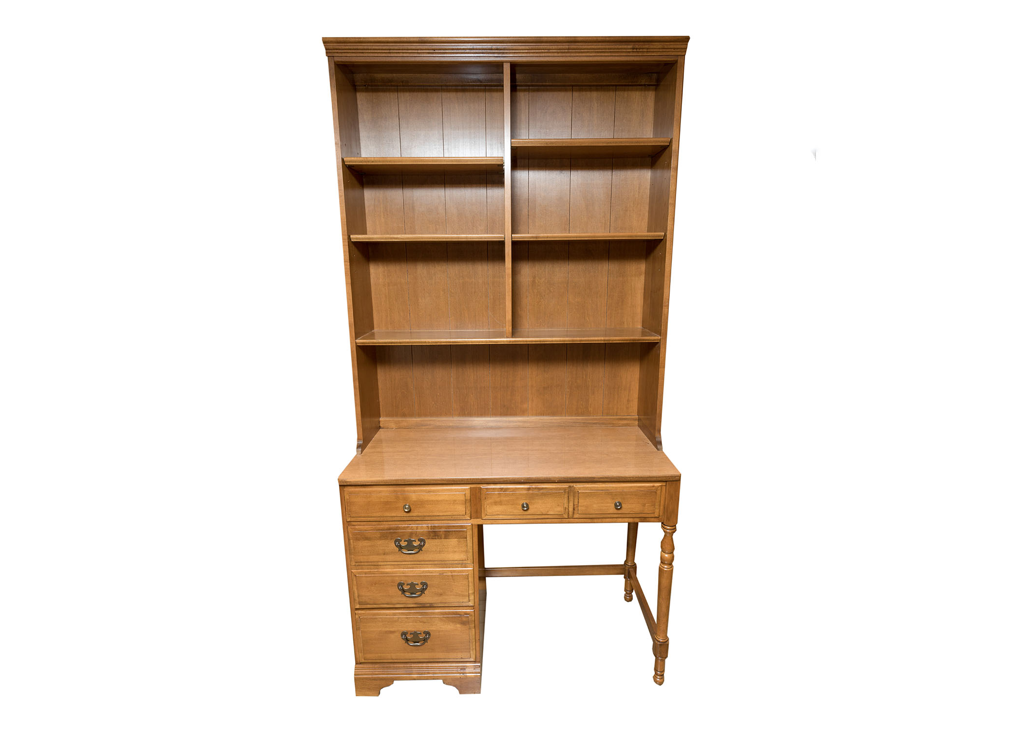 Kling Colonial Desk with Step-Back Bookcase | EBTH