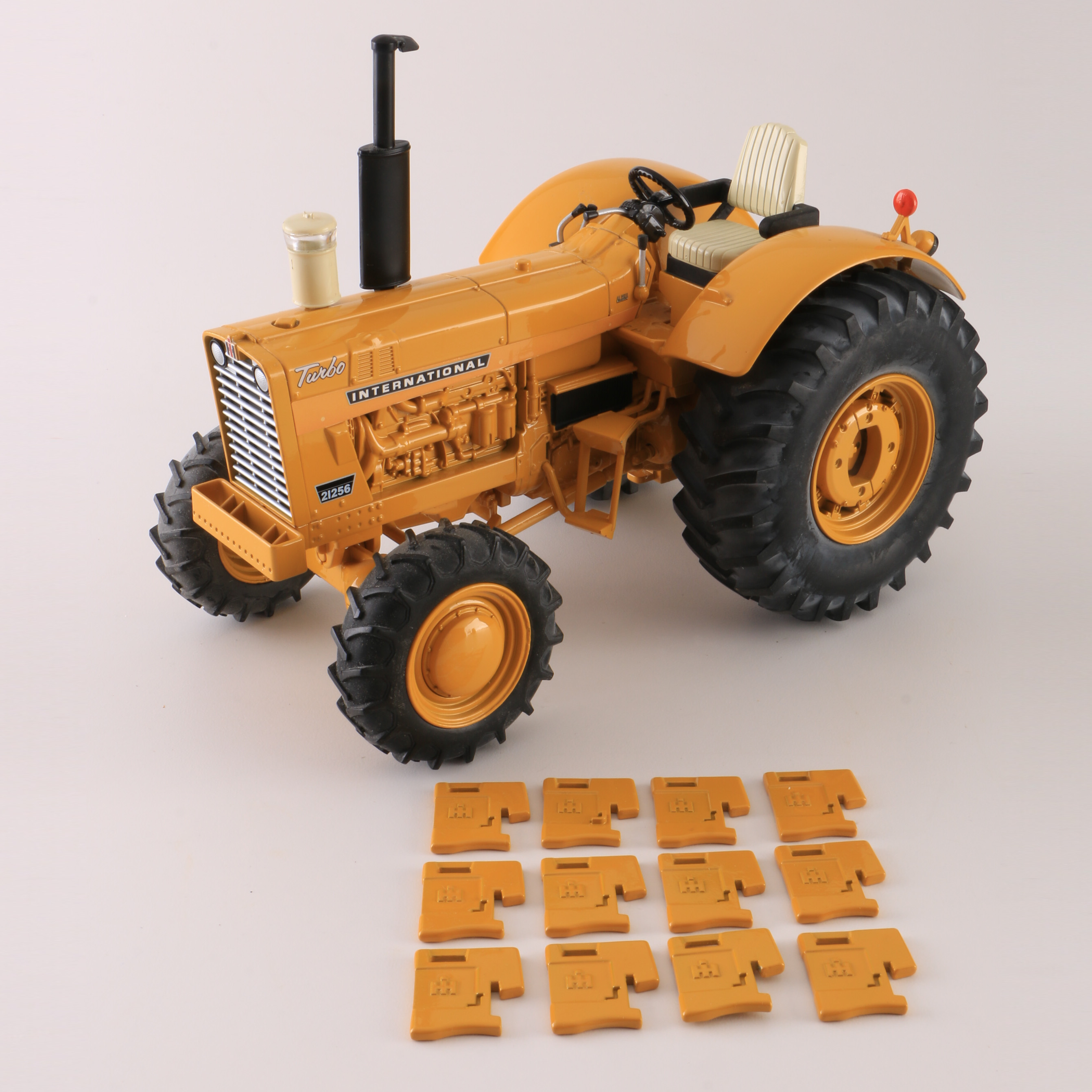 Die-Cast International Harvester 1256 Turbo Industrial Yellow Tractor ...