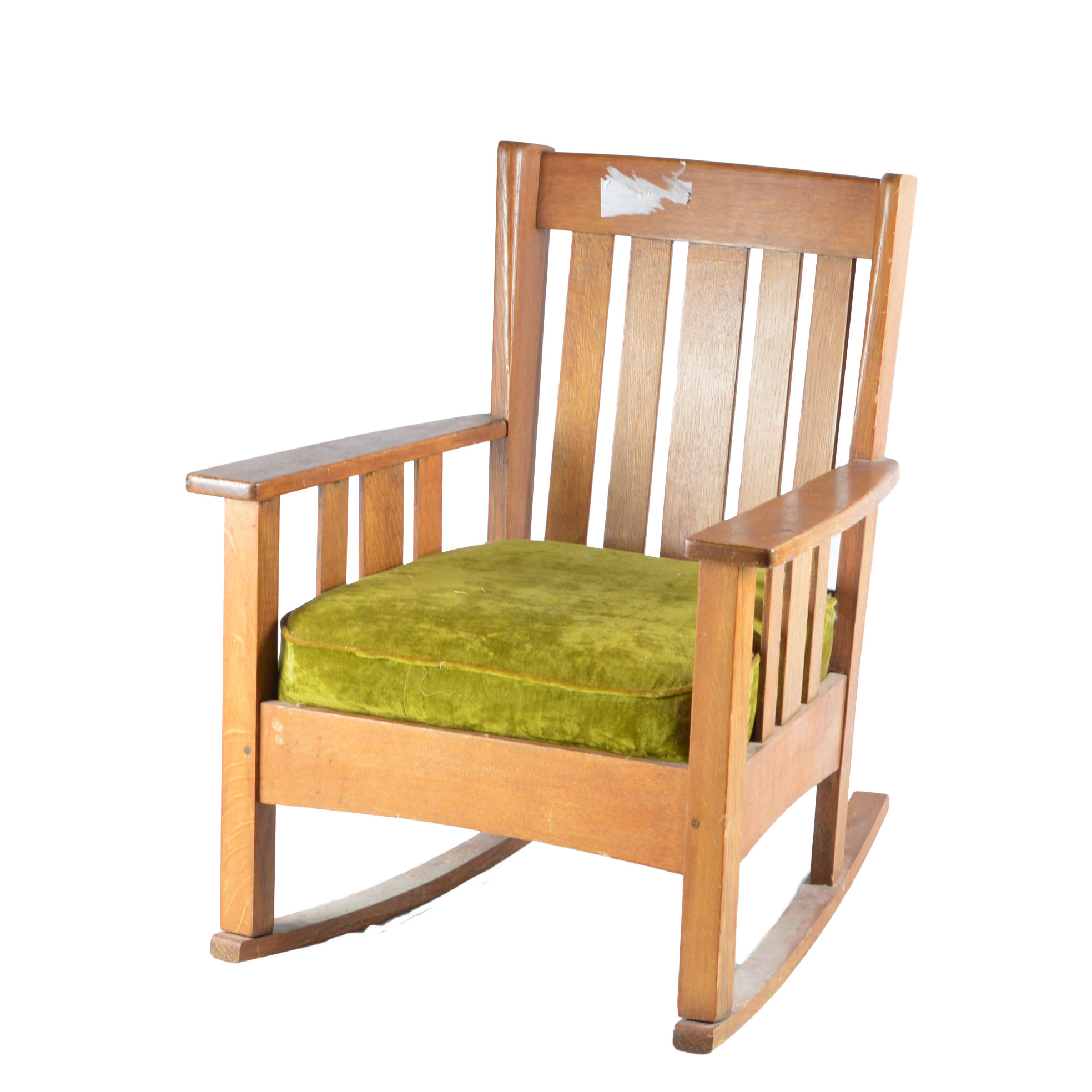 Mission Style Oak Rocker | EBTH