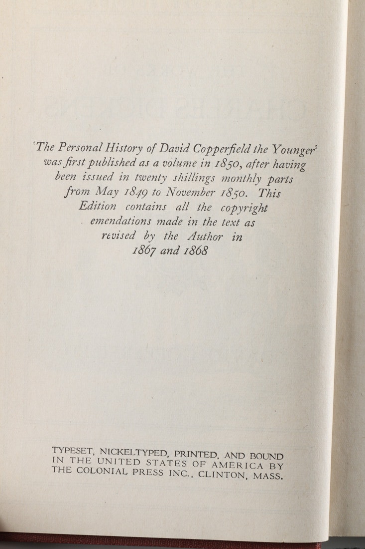 1868 Eighteen Volumes Of Charles Dickens Works Cleartype Edition Ebth