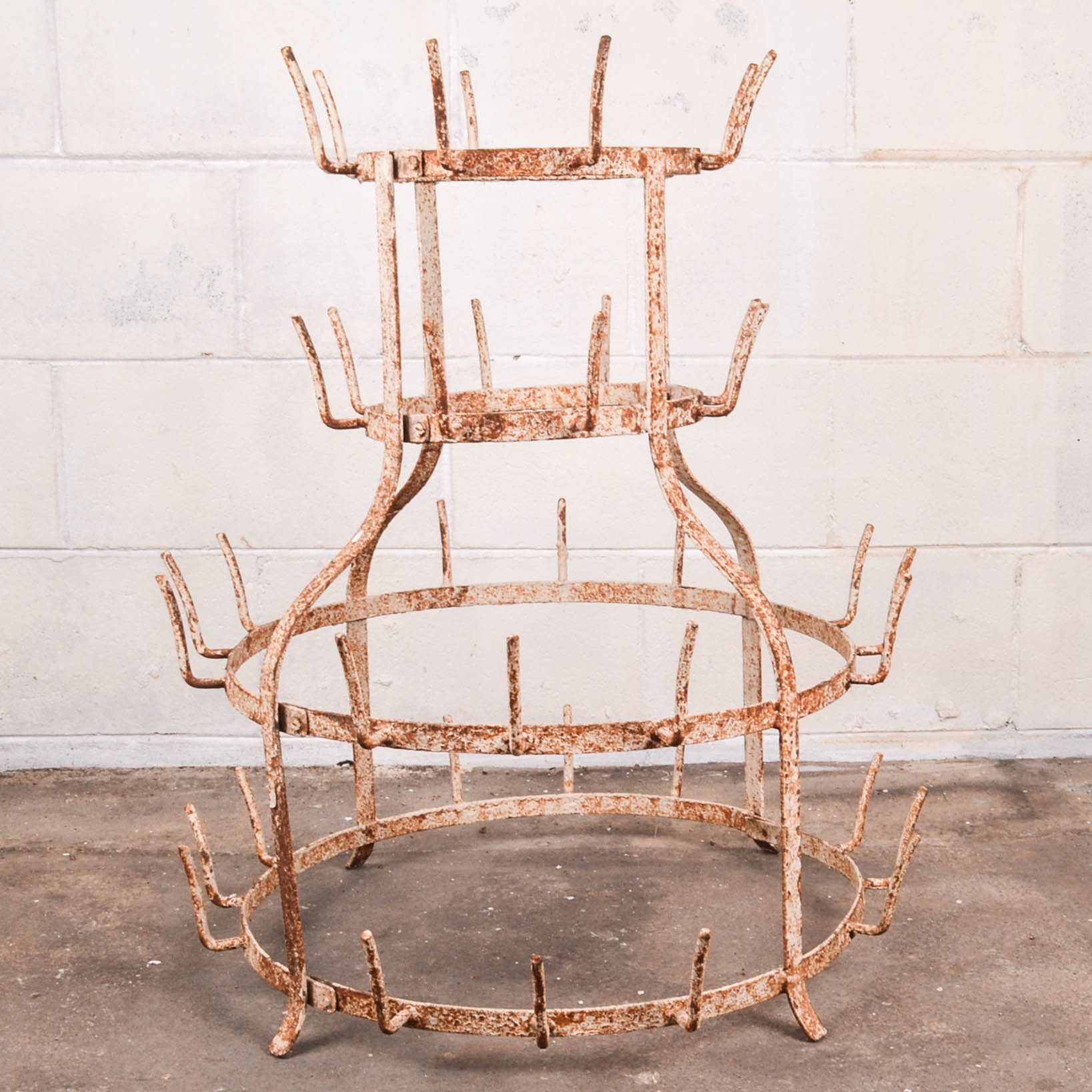 Vintage French Bottle Rack | EBTH