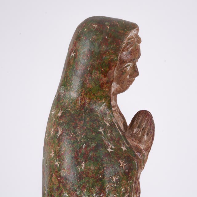 Mexican Clay Statue of the Madonna | Everything But The House