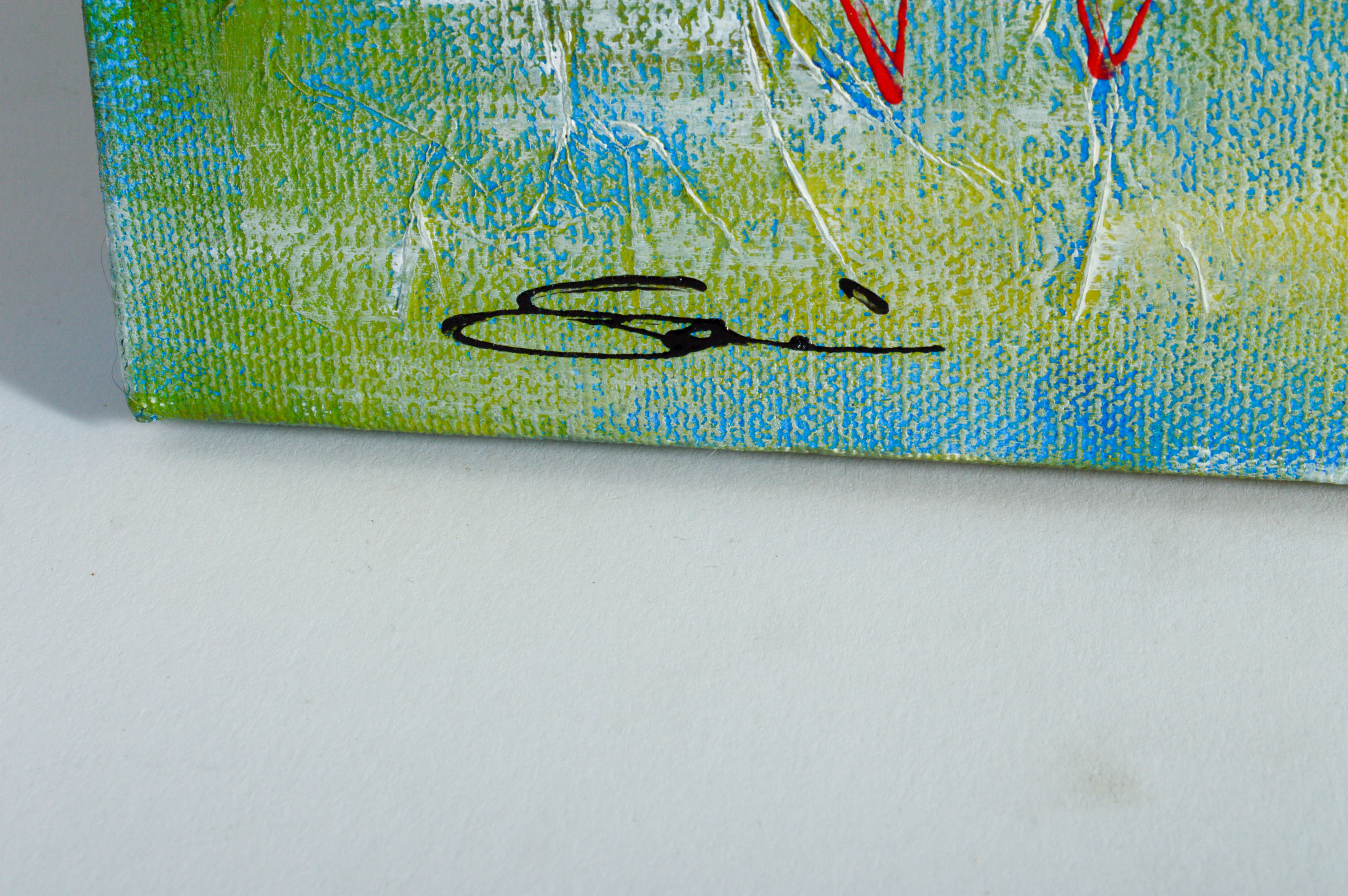 Sonia Colonna-Mathis Signed Mixed Media Painting of a Cow | EBTH