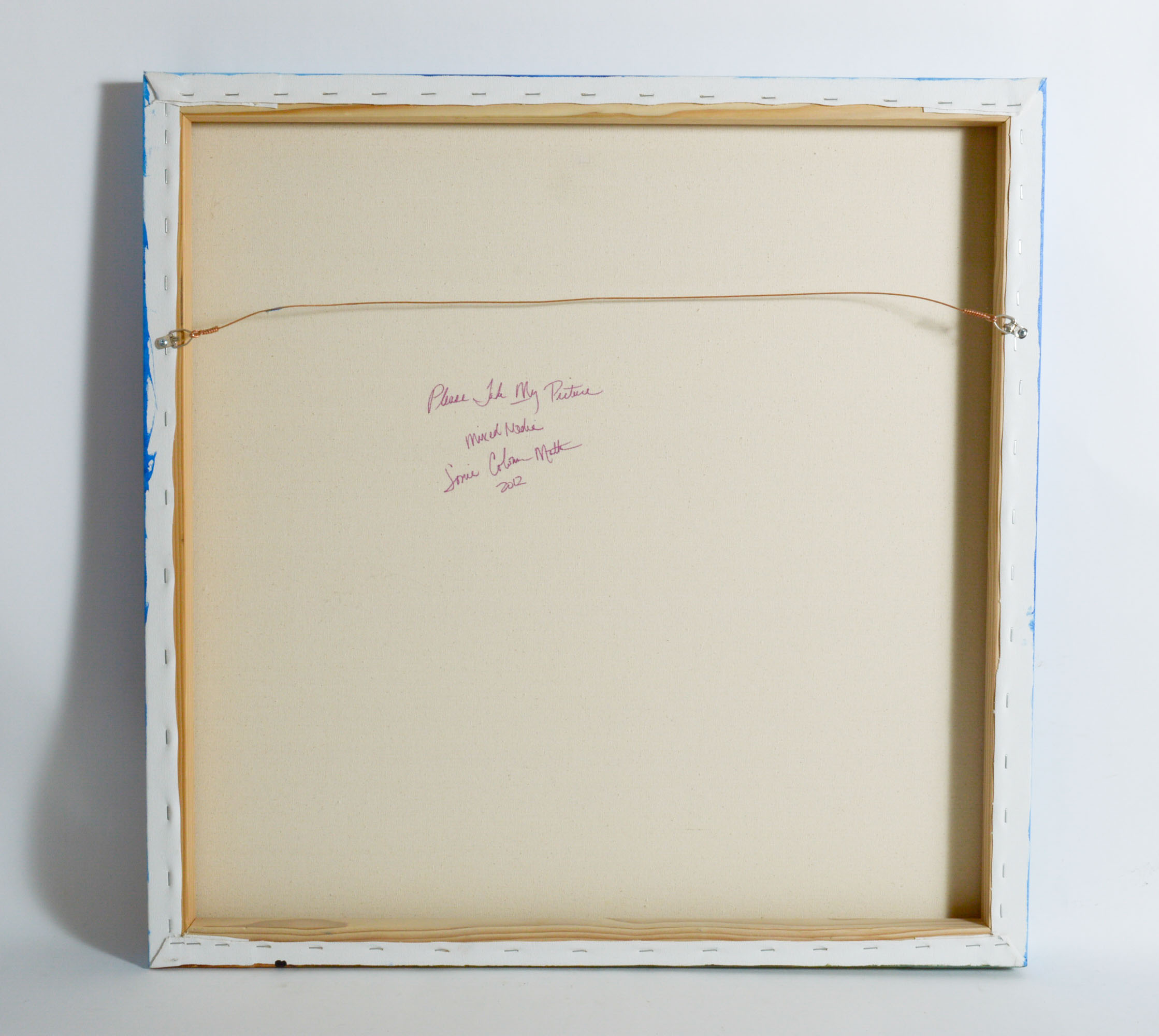 Sonia Colonna-Mathis Signed Mixed Media Painting of a Cow | EBTH